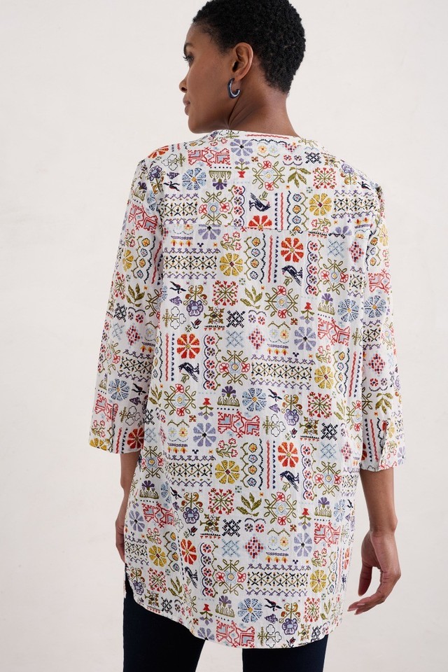 Seasalt Women's Regular Aventurier Printed Tunic Voile Cabin Sampler ...