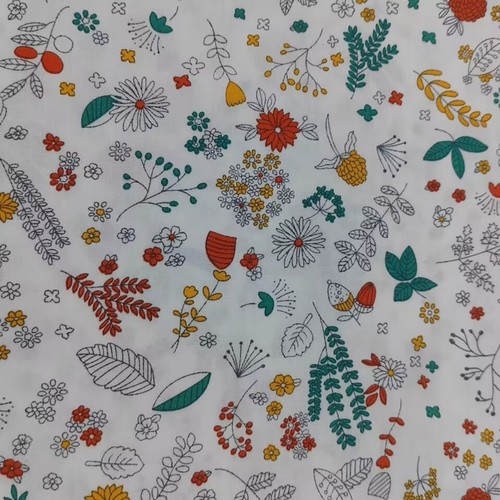 Handmade Pure Cotton Twill Fabric Floral Print Great for DIY Sewing Set ...