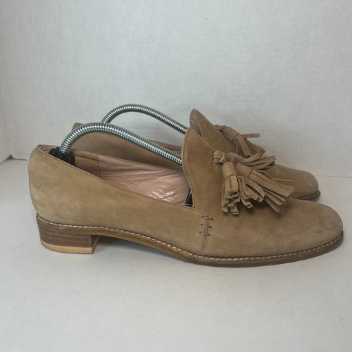 Stuart Weitzman Women's Guido Suede Tassel Loafers Tan Size 7.5 | eBay