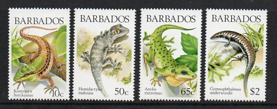 Barbados 1988 Lizards set SG 859-862 Mnh. | eBay
