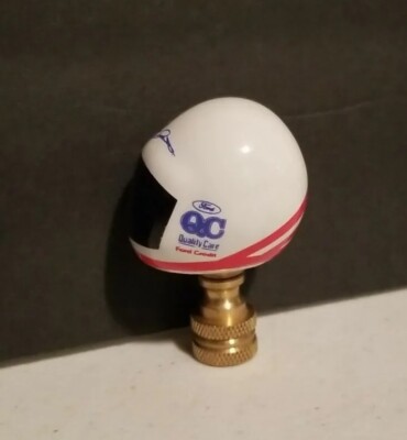 Dale Jarret Race Car Helmet ceramic Lamp Finial Ford Simpson | eBay