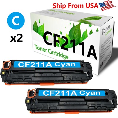 2PK CF211A 211A Toner Cartridge Laser Jet Pro 200 color M251nw M276nw ...