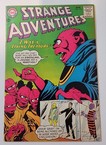 STRANGE ADVENTURES #174 VF- The Ten Ton Man 1965 Vintage Silver Age ...