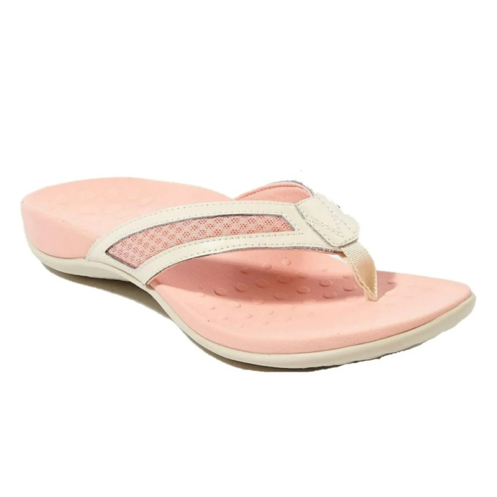 Vionic Tonya Womens Flip Flop Cream US Size 7.5 - Gem