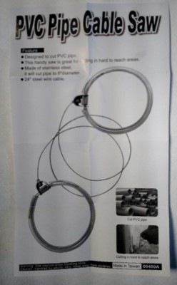 PVC Pipe Cable Saw 24 inch Stainless Steel Wire Cable - 2 Pack | eBay