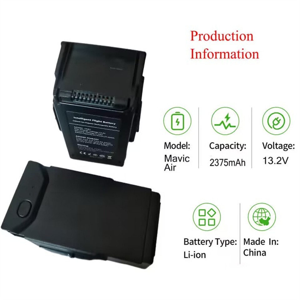 New Mavic Air Part 1 Intelligent Flight Battery for DJI 2375mAh 27.43WH ...