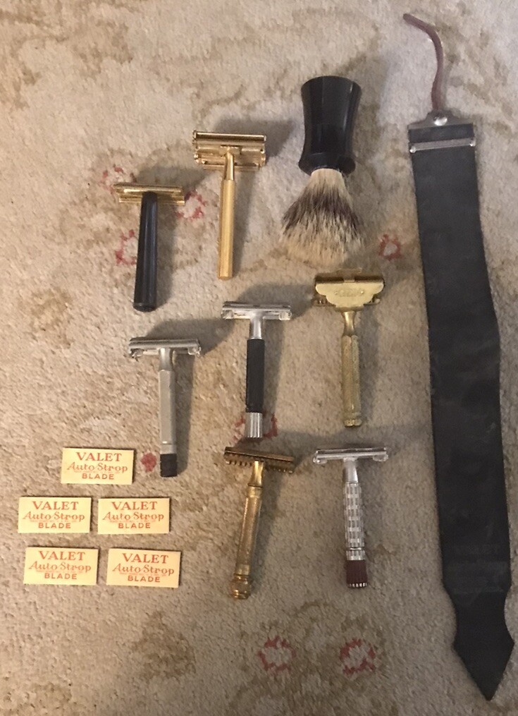 Large Lot Of Early Shaving Razors And Other Shaving Items | eBay