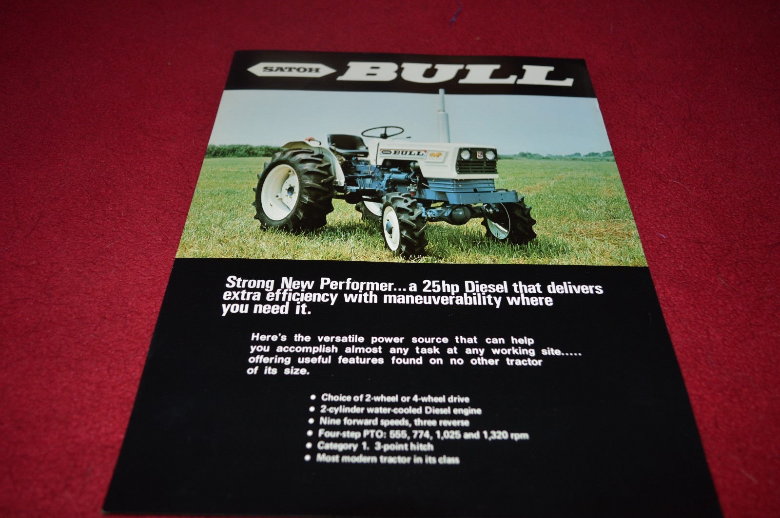 Satoh Bull Tractor Dealers Brochure YABE11 | eBay