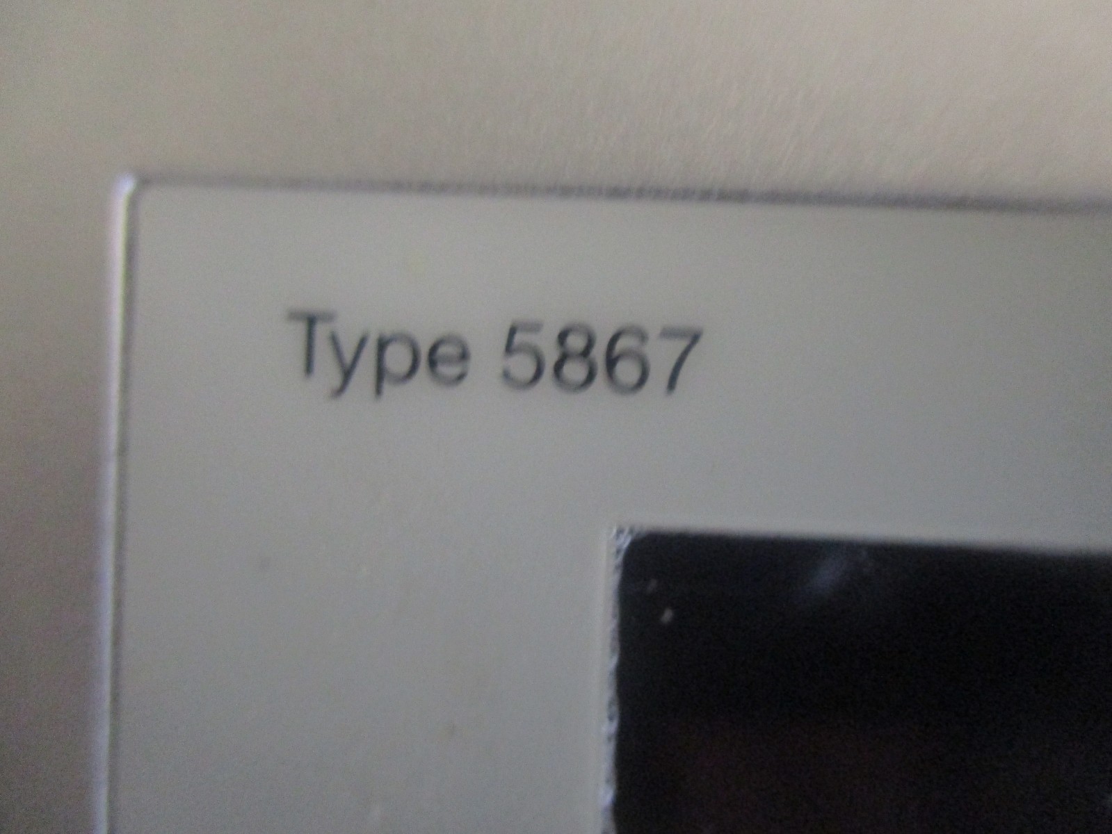 Kistler 5867 Maxymos Bl Monitor. Tipo: 5867b0011.