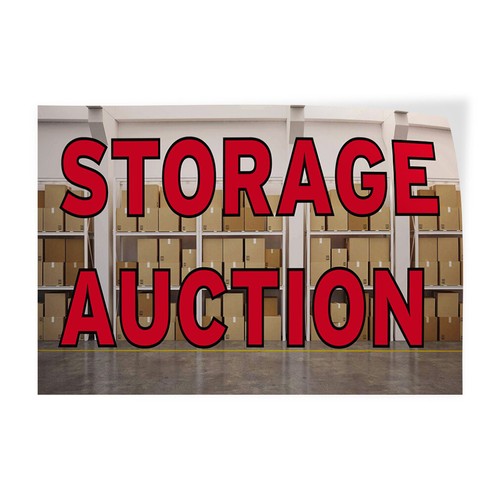 Decal Stickers Storage Auction Outdoor Advertising Printing Store Sign ...