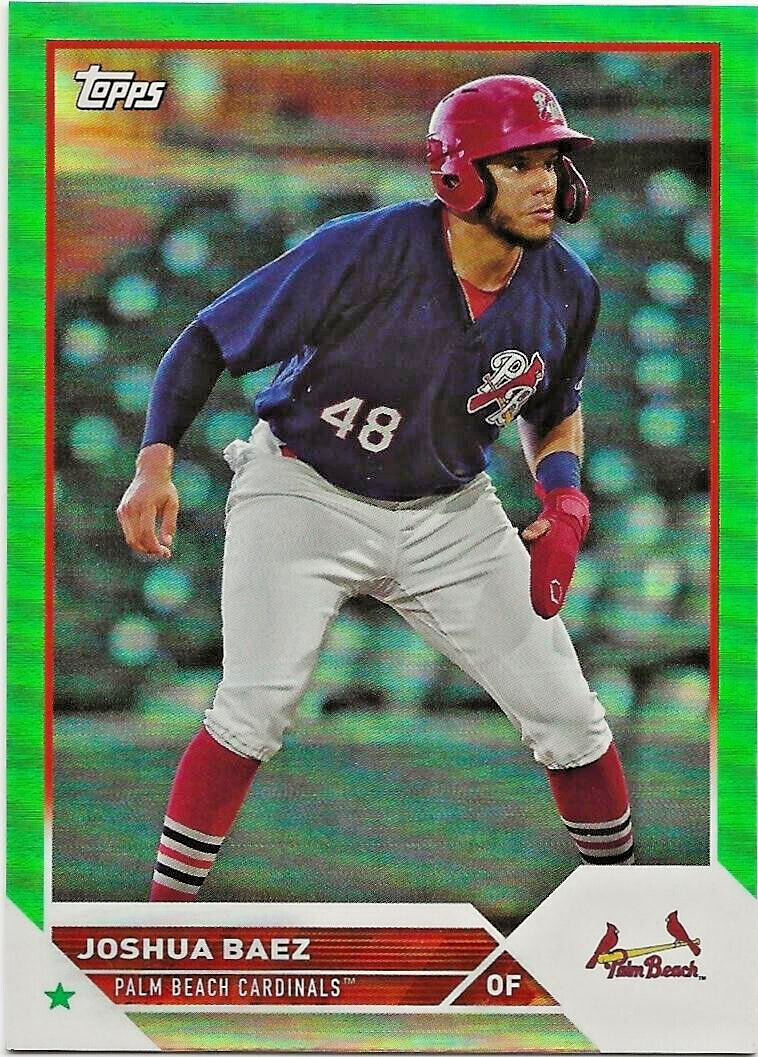 2023 Topps Pro Debut JOSHUA BAEZ Green Foil 97/99 Cardinals #PD-37 | eBay