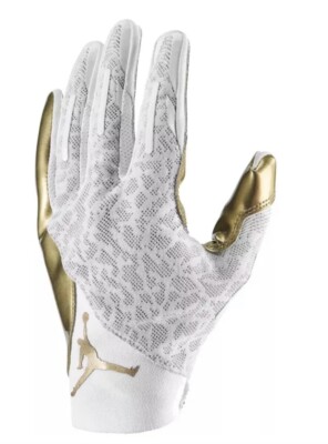 NIKE JORDAN VAPOR KNIT 4.0 METALLIC Football Receiver Gloves Large ...