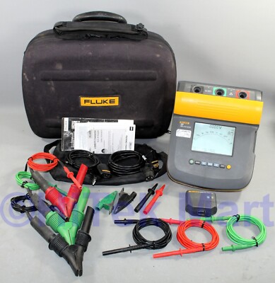 Fluke 1555 10KV Insulation Tester w Fluke case current calibration | eBay