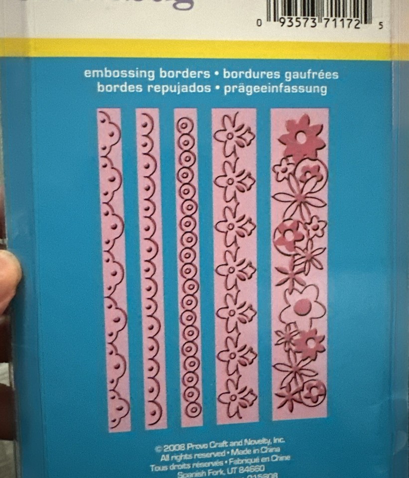 Provo Craft Cuttlebug Embossing Folders Lot Of 4 Borders Stars ...