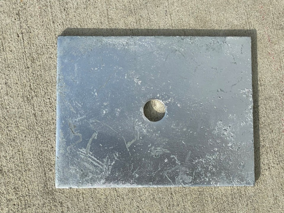 Sandbaggy Galvanized Rectangular Plate Washer - 1/2" Anchor Bolt Dia ...