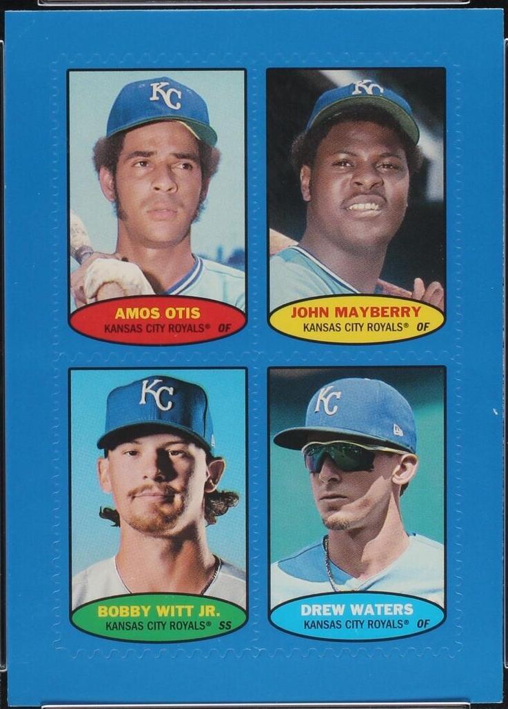 2023 Topps Heritage - 1974 Topps Baseball Stamps Bobby Witt Jr., Drew ...