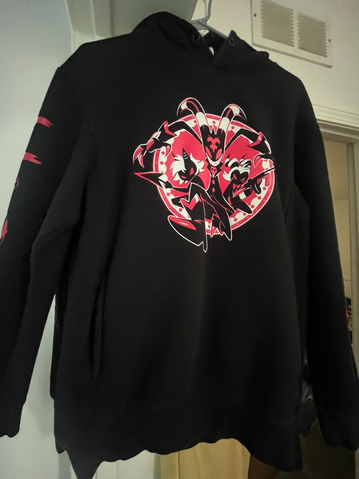 Limited Edition Helluva Boss Full Crew Hoodie Sz Md - Gem
