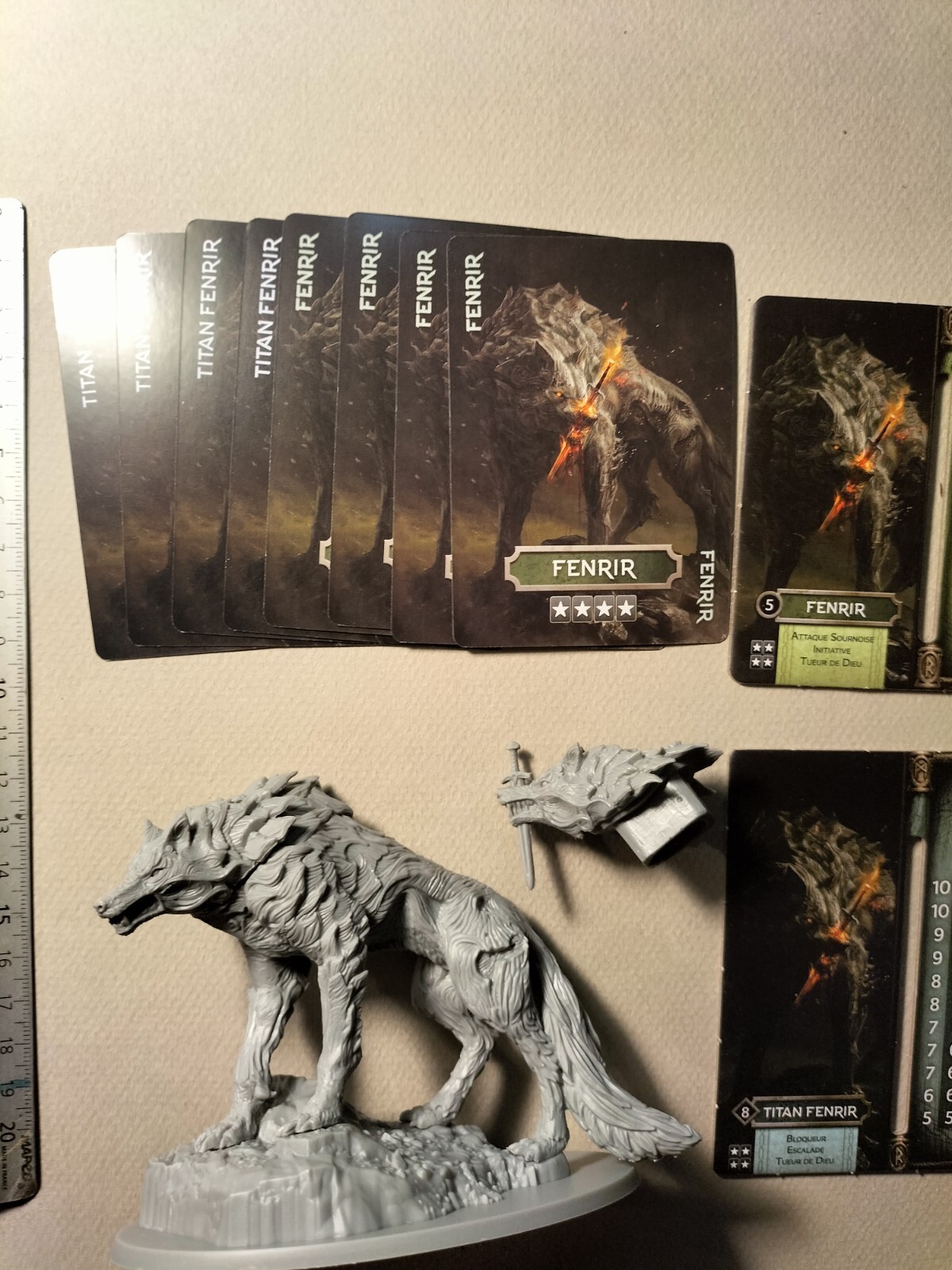 FENRIR MINIATURE+CARD+DASHBOARD/VIKING/MYTHIC BATTLES RAGNAROK/G322 | eBay