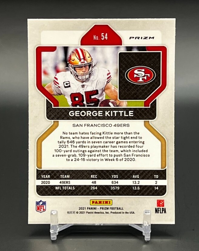 2021 Prizm Football George Kittle Silver #54 49ers | eBay