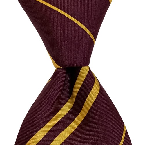 HARRY POTTER Mens 100% Silk Necktie Designer STRIPE GRYFFINDOR Purple ...
