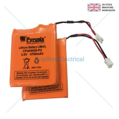Twin Pack - Pyronix Deltabell DELTABB-WE Siren Bell Box Batteries BATT ...
