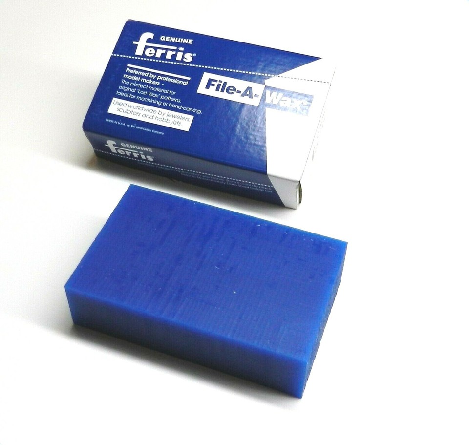 Carving Wax Ferris File-A-Wax Block Blue 1 Pound Jewelry Model Making ...