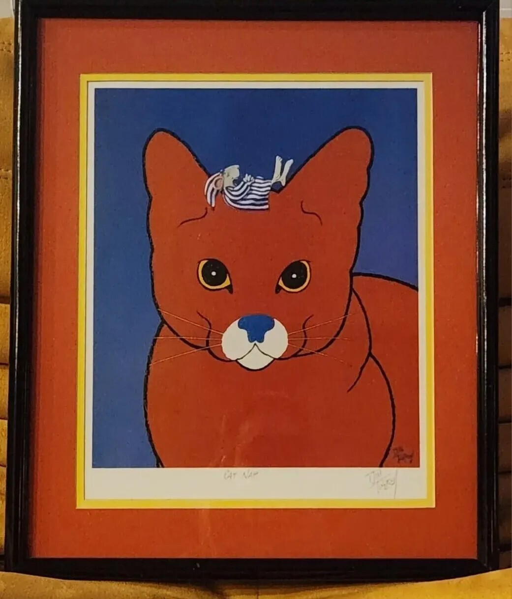 Jim Tweedy "Cat Nap" Print Signed By The Artist | eBay
