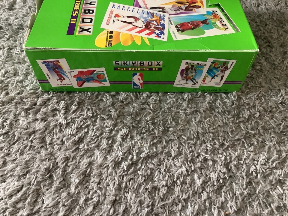 1991-92 Skybox Series 2 Basketball Box Jordan Bird Magic Dream Team 36 ...