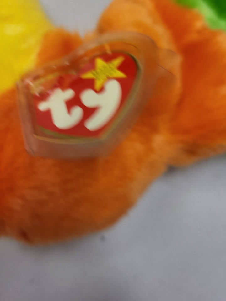 Ty Beanie Baby Inch Inchworm Plush Toy 1995 Rainbow Caterpillar ...