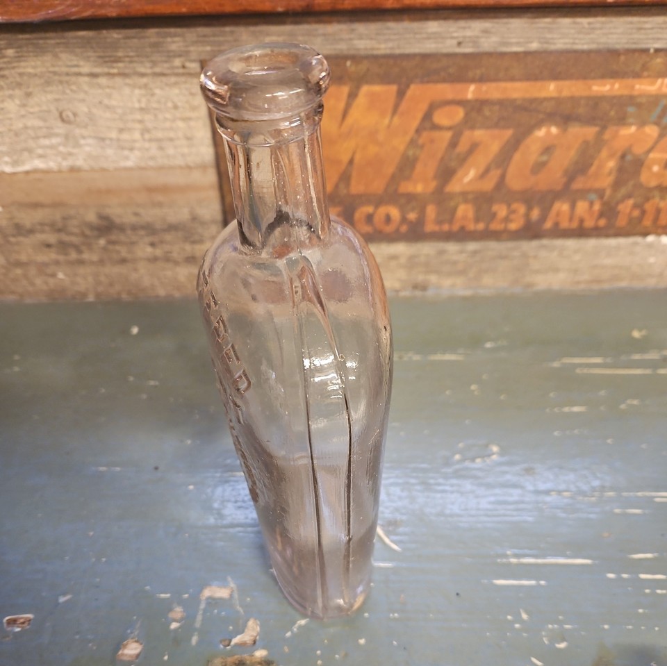C. Strasburger Westminster MD. Strap Side Pint Wines And Liquors Flask ...