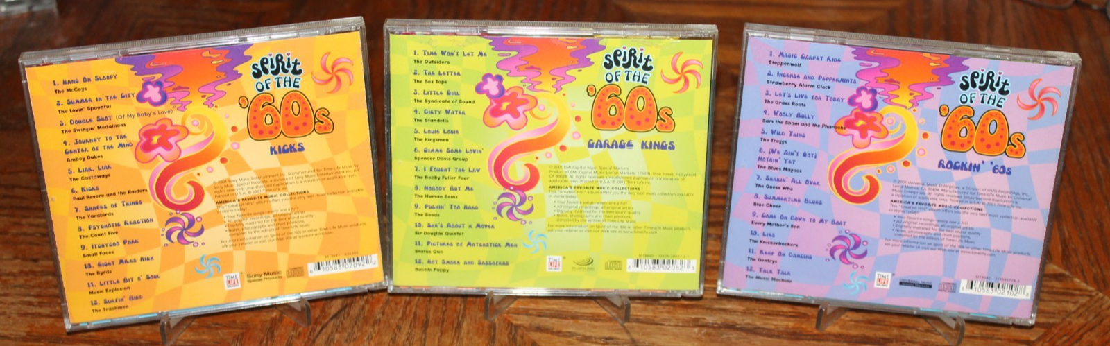 Time/Life Music Series Spirit of the 60s Rockin' Bands Lot of 3 CDs ...