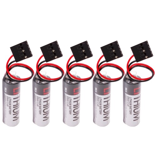 5pcs TOSHIBA ER6VC3N ER6V/3.6V 2000mAh+JAE5PIN PLC battery CNC for ...