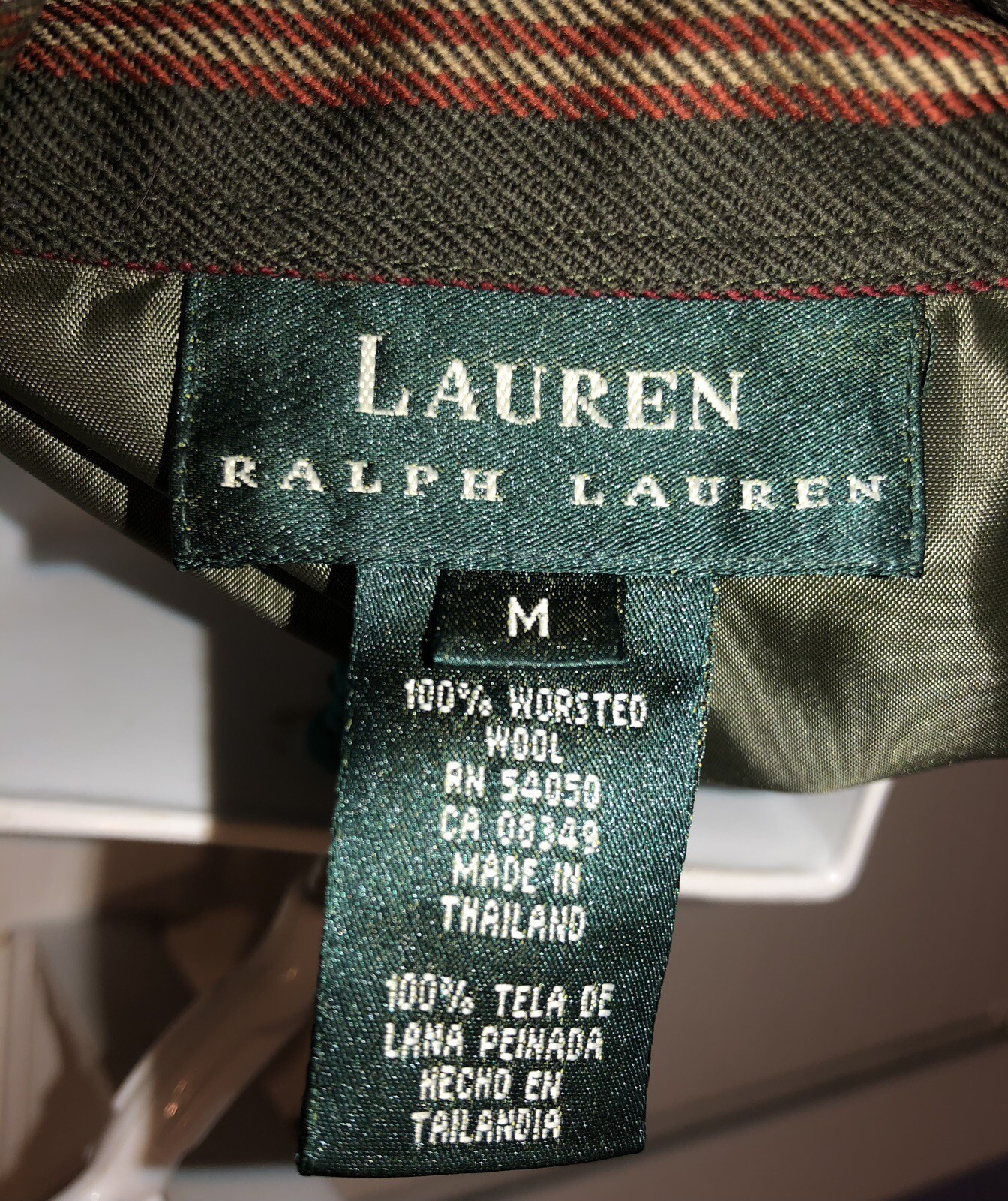 Ralph Lauren Shacket Hunter Green Plaid Wool Full Zip Shirt Jacket M ...