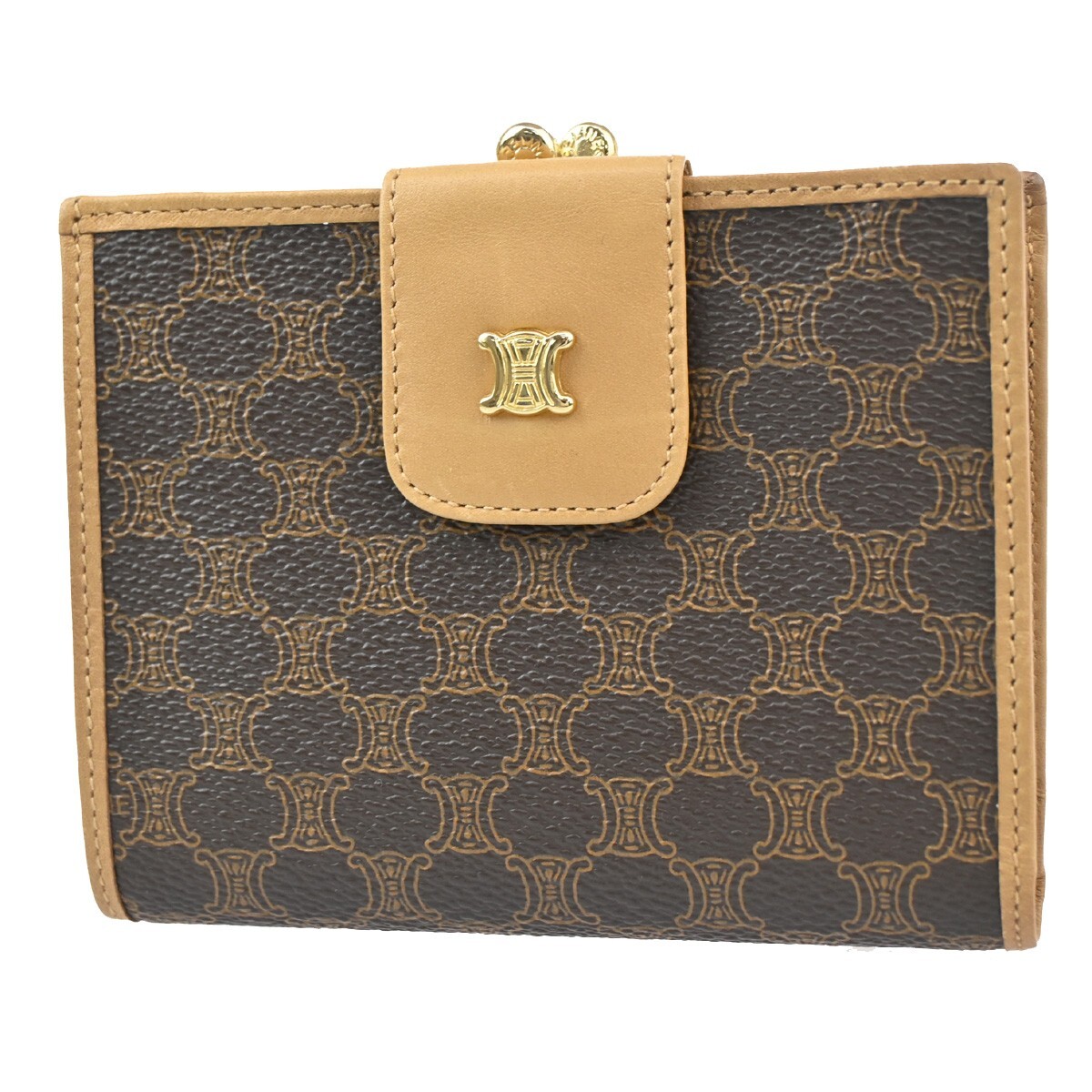 CELINE Logo Macadam Pattern Bifold Wallet PVC Leather… - Gem