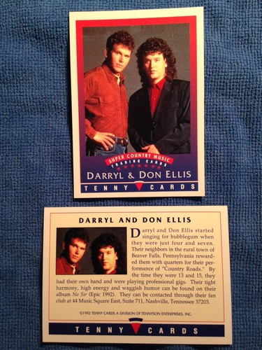 1992 Tenny Cards, Darryl & Don Ellis, NM-MT | eBay