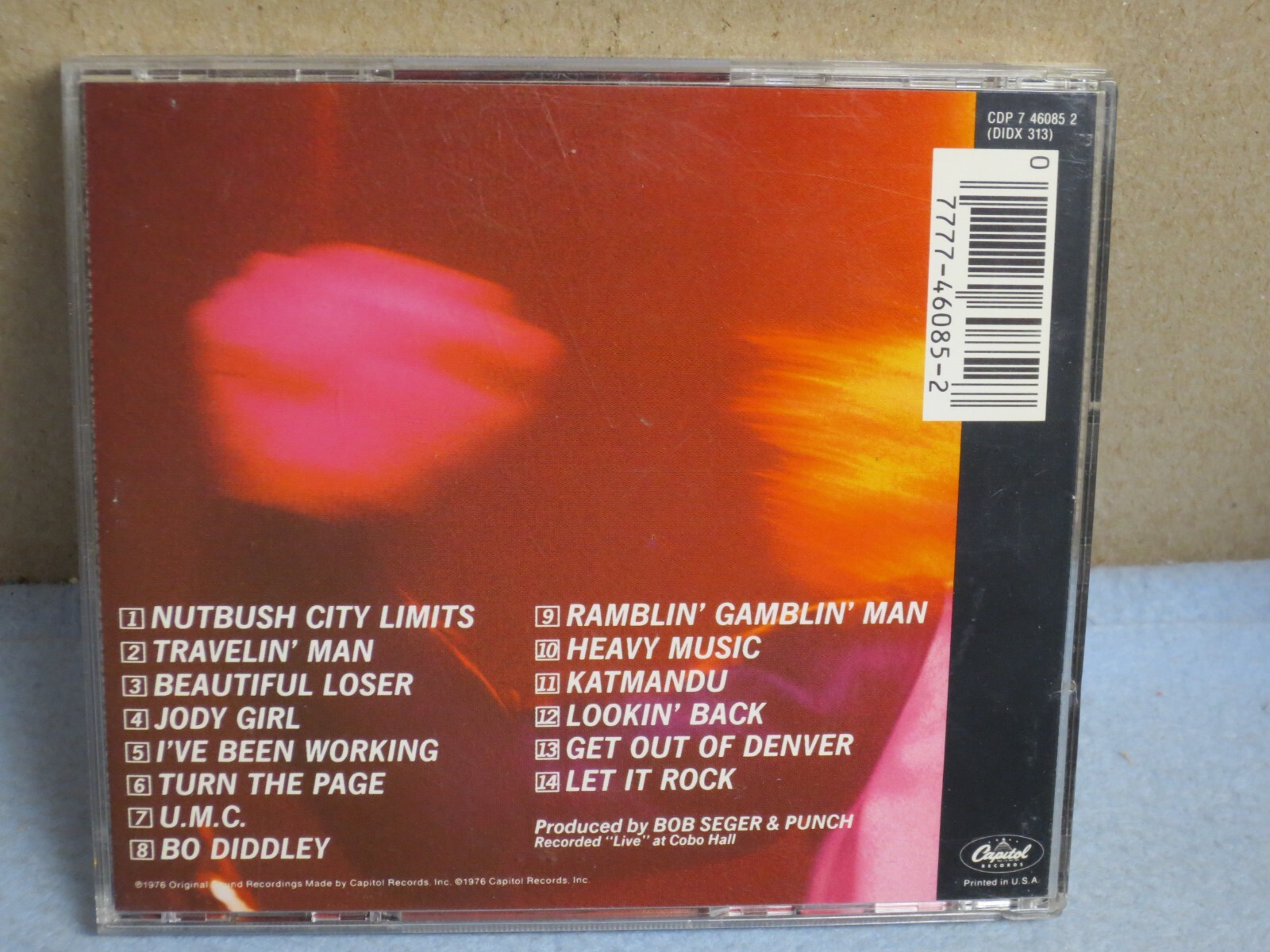 Bob Seger - Live Bullet ( CD - 1976 / 19?? - Capitol - CDP 7 46085 2 ...