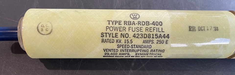 POWER FUSE REFILL RBA-RDB-400 STYLE 423D815A44 | eBay