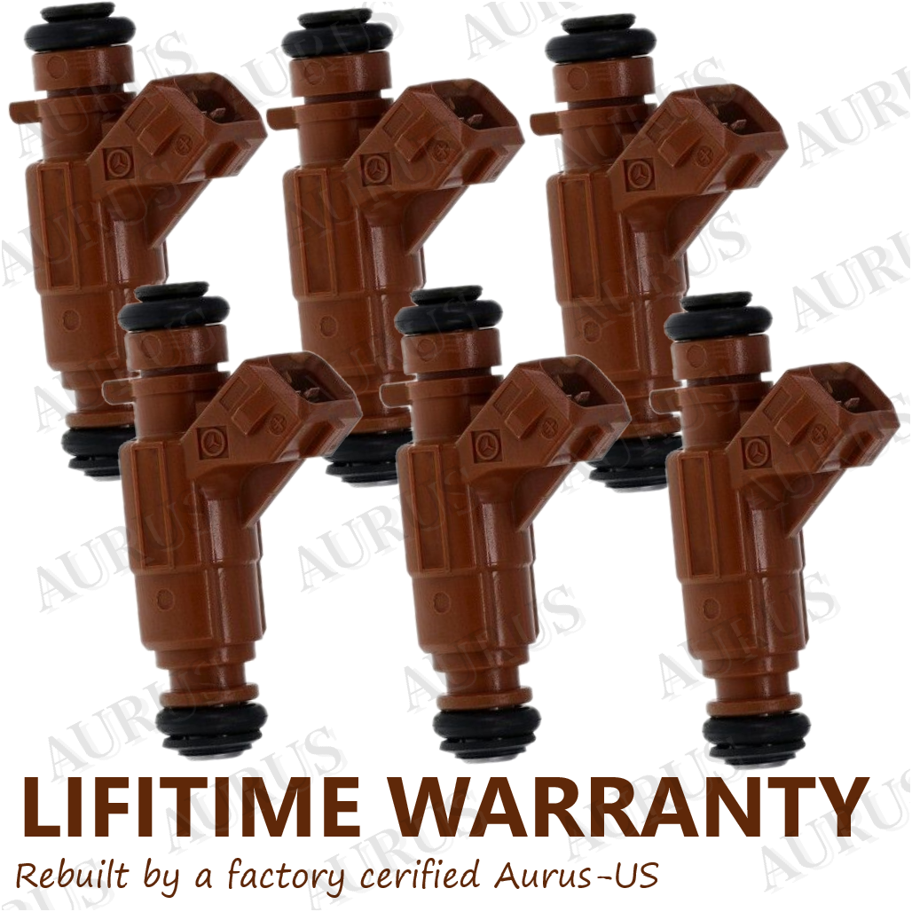 OEM Bosch 6 FUEL INJECTORS FOR 03-05 Mercedes-Benz C240 CLK320 E320 ...