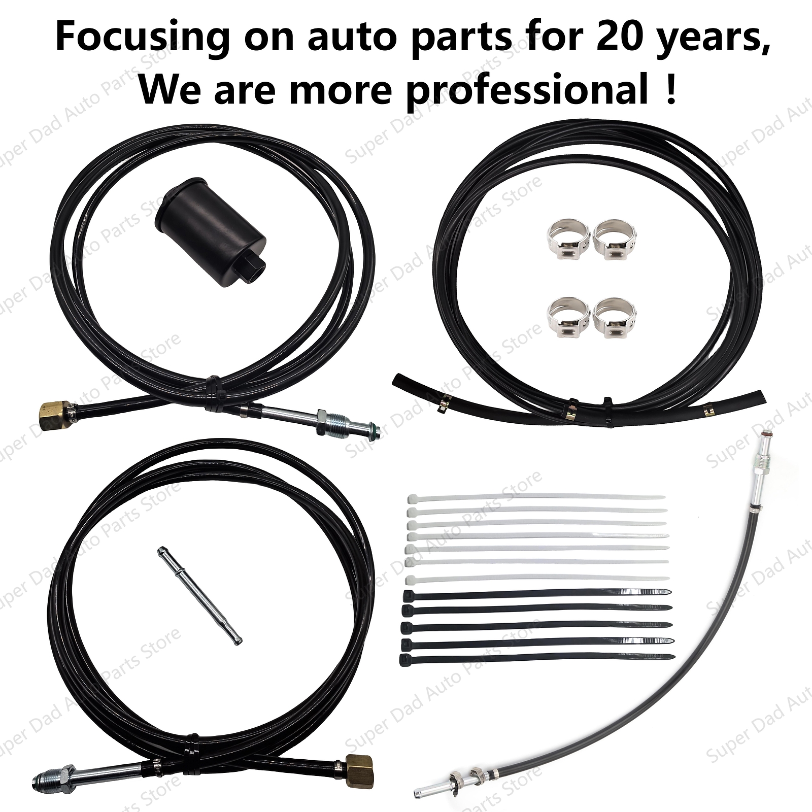1988-1997 Chevrolet GMC C/K Trucks Nylon Tank to Engine Fuel Lines Kit ...