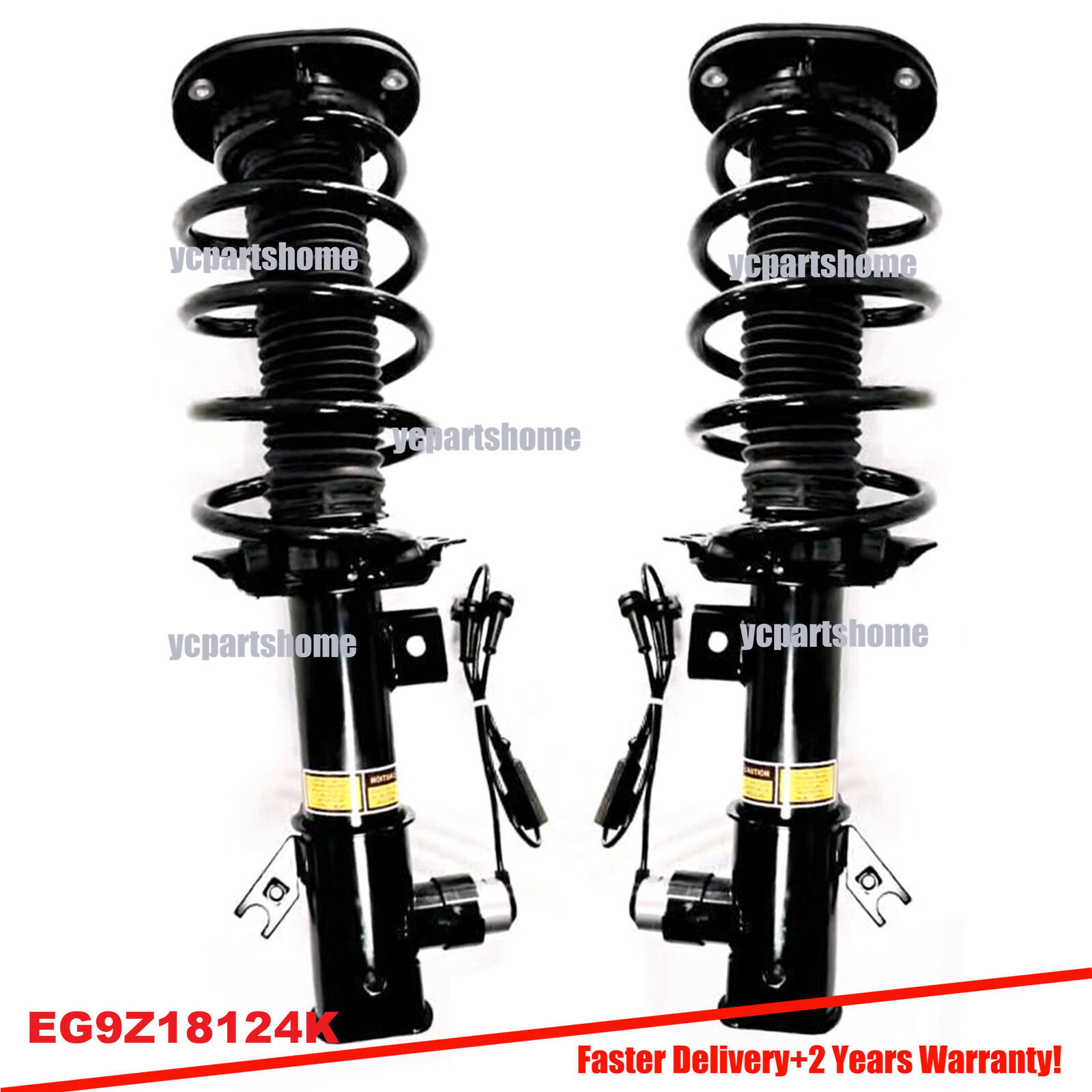 Front LH & RH Strut Assembly for 2013-2017 Lincoln MKZ Ford Fusion ...