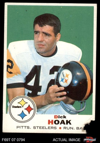 1969 Topps #133 Dick Hoak Steelers Penn St AUTHENTIC | eBay