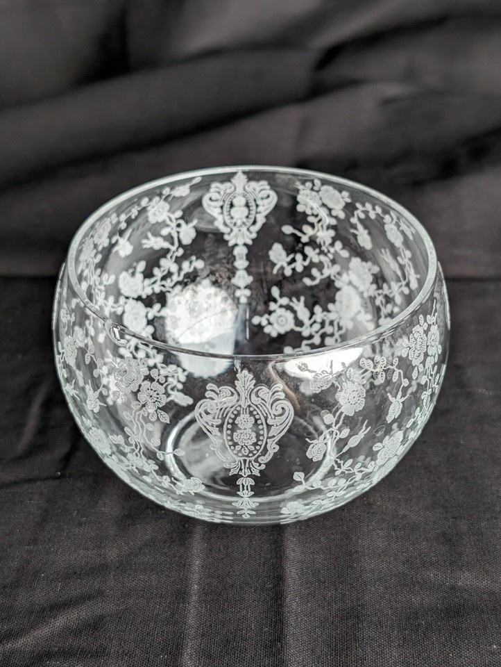 Vintage Cambridge Rose Point Crystal Glassware & Serving - Set of 35 ...