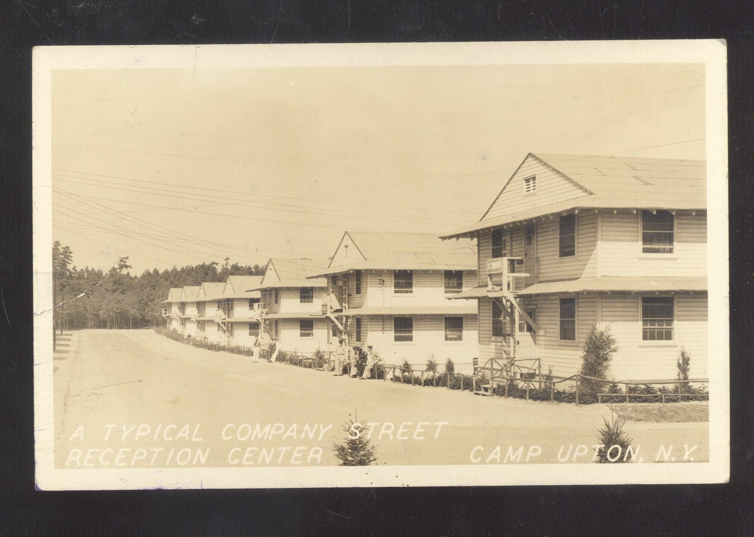 RPPC CAMP UPTON NEW YORK NY RECREATION CENTER STREET REAL PHOTO ...