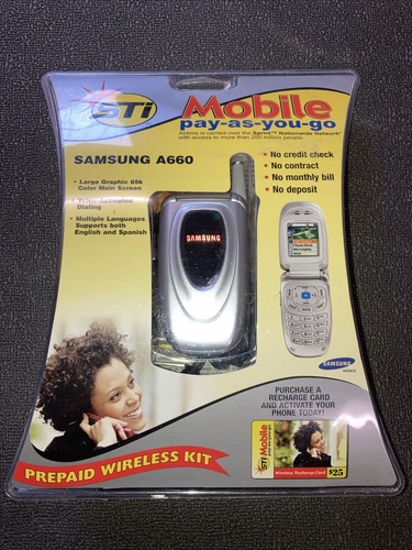 Samsung A660 Flip Phone ~ Silver ~ STi Mobile | eBay