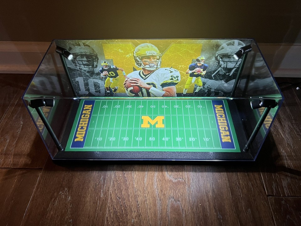 Tom Brady Custom 2-card PSA display case with LED lights - Michigan ...