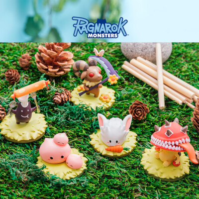 Ragnarok Monsters Toy Figure Vol1 1PCS Poring Deviruchi Spore Lunatic ...