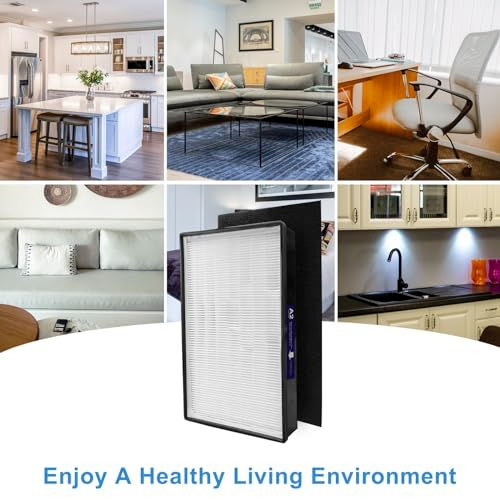 A2 Filter Replacement for 3M Filtrete Room Models FAP-C02-A2 6 Piece ...