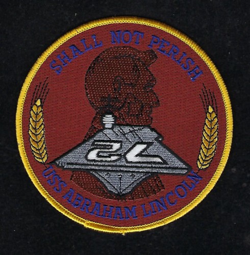USS LINCOLN CVN-72 PATCH SEAL LOGO PIN UP AIRCRAFT CARRIER US NAVY ...