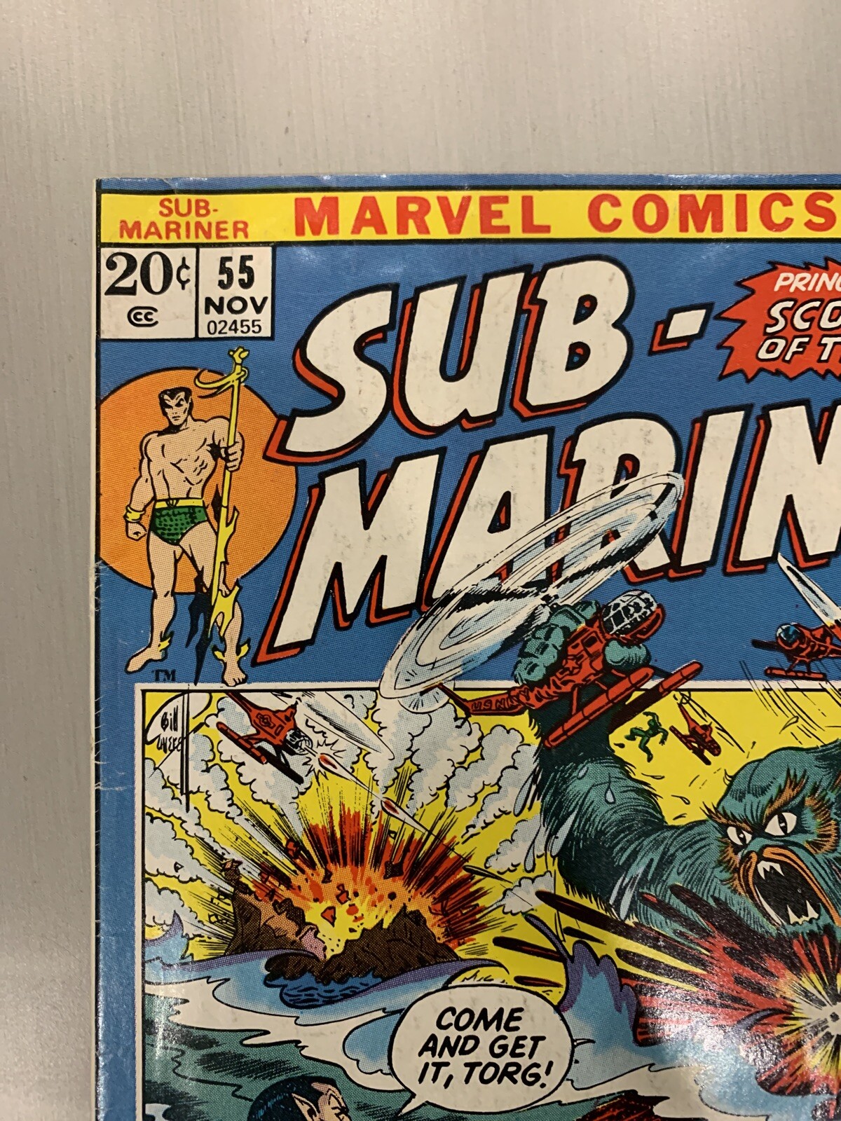 SUB-MARINER #55 Marvel Comics 1st Appearance TORG 1972 | eBay