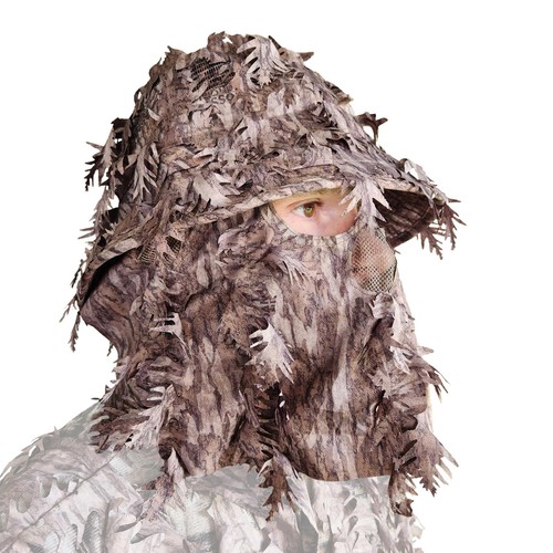 Mossy Oak Bottomland Camo Leafy Face Mask and Bucket Hat for Turkey ...